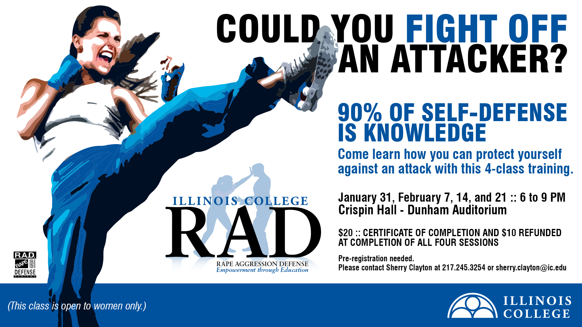 IC to offer women’s self-defense training starting January 31 ...