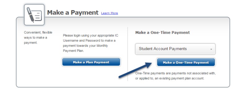 One-Time Payment Instructions | Illinois College